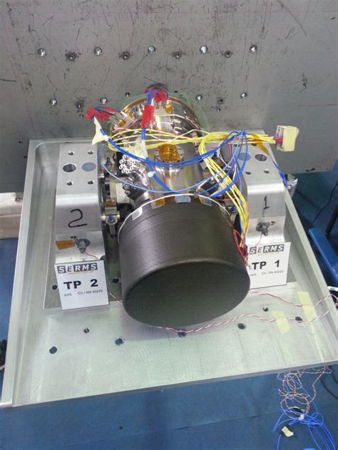 Esa Science And Technology Inertial Sensor Head During Z Axis Shock Testing