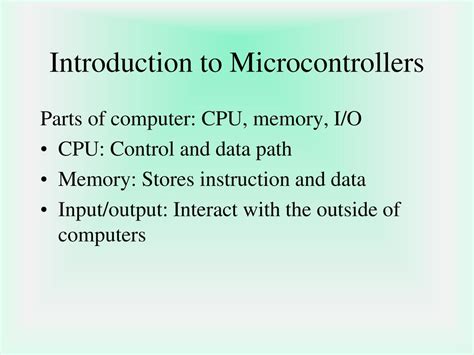 Microprocessor Intro Ppt Download