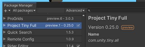 setting up project tiny in unity part 1 patryk galach