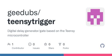 GitHub Geedubs Teensytrigger Digital Delay Generator Gate Based On The Teensy Microcontroller