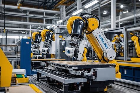 Automated Robots For Efficient Assembly Line Management In Factories Premium Ai Generated Image