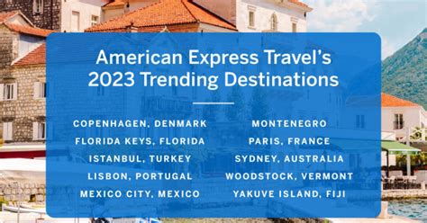 아메리칸 익스프레스 트래블이 제안하는 ‘2023 트렌딩 데스티네이션 모든 여행자 위한 최고의 여행지 추천