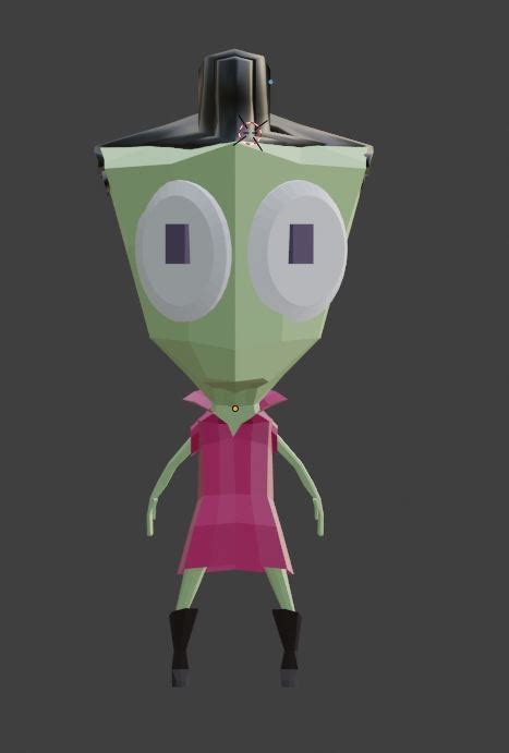 3d Zim Invader Model Turbosquid 1613396