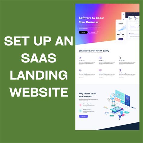 set up a saas landing website divi websites website design with