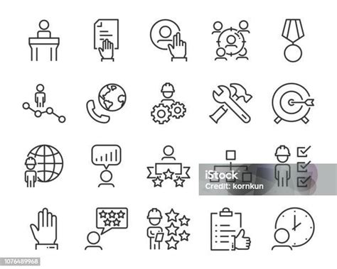 작업 경력 교육 비즈니스 기술 회의 등 직업 검색 아이콘 세트 가득 찬에 대한 스톡 벡터 아트 및 기타 이미지 가득 찬 검색 경영자 Istock