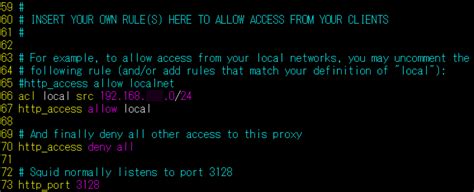 Fedora Linuxのsquid Proxyサーバ構築手順 日記というほどでも