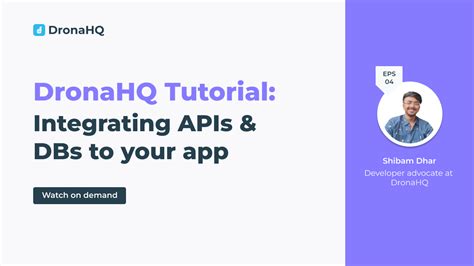 Integrating Apis And Dbs To Your Apps Live Dronahq Tutorial