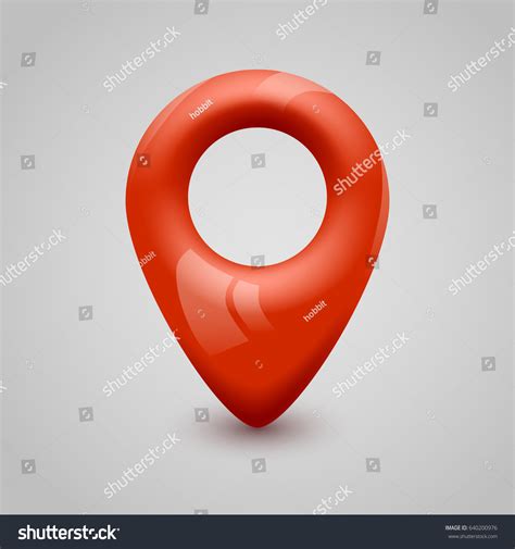 Red Map Pin Pointer Modern Design Stock Vector Royalty Free Shutterstock