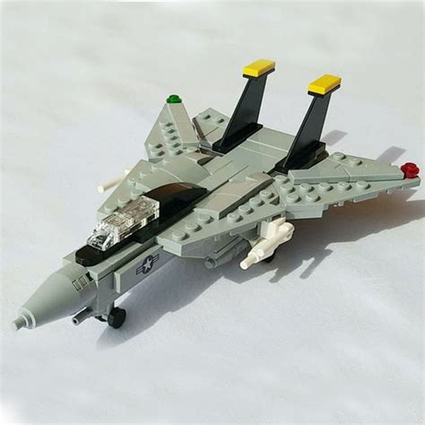 Us Moc Grumman F 14 Tomcat Fighter Aircraft 211 Pieces Brickarmytoys