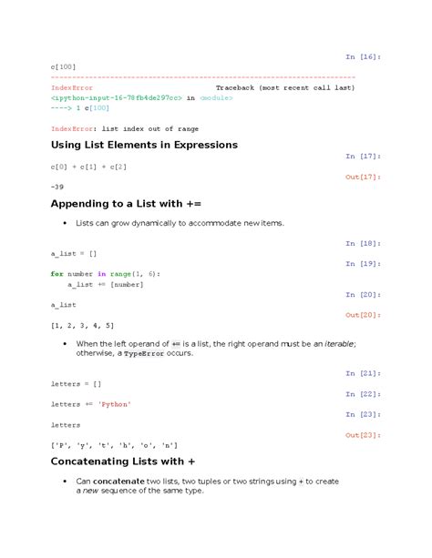 Cosc Notes 2023 In 16 C 100 Indexerror Traceback Most Recent