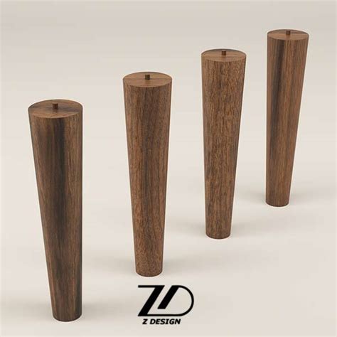 پایه میز چوبی مخروطی دو سال گارانتی زد دیزاین