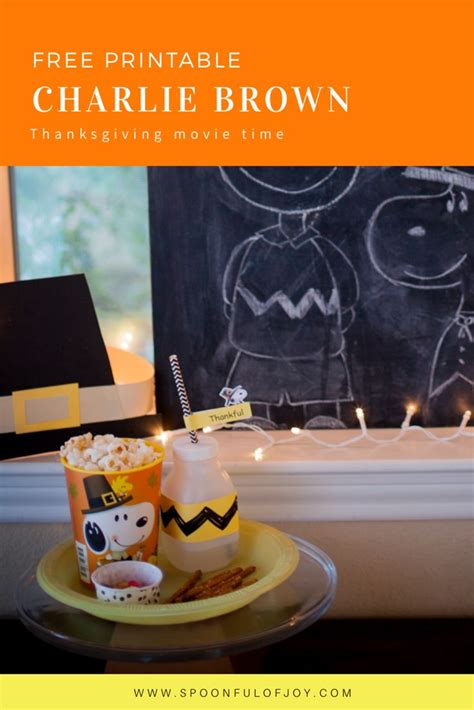 Charlie Brown Thanksgiving Printable Spoonful Of Joy Charlie Brown