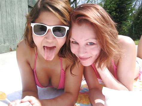 Fun In The Sun Cum On Her Tounge Pic