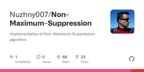github nuzhny007 non maximum suppression implementation of non