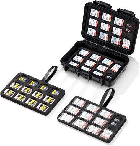 135 Slots Ip67 Waterproof Memory Card Holder For Sd Cfa