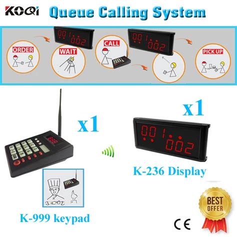 wireless queue calling management system for restaurant customer