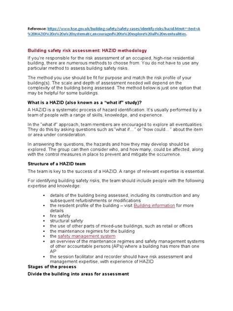 Hazid Pdf Risk Risk Assessment