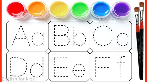 유아와 아이들을 위한 점선 따라 대문자 소문자 알파벳 쓰기 모음 Abcd 알파벳 쓰기 Alphabet Song A