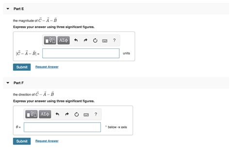 Solved Part A Constants For The Vectors Given In The Figure Chegg