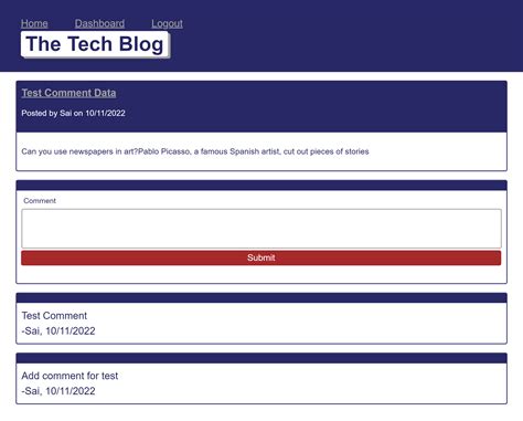 Github Vaishaliqatechblog Cms Style Tech Blog Application