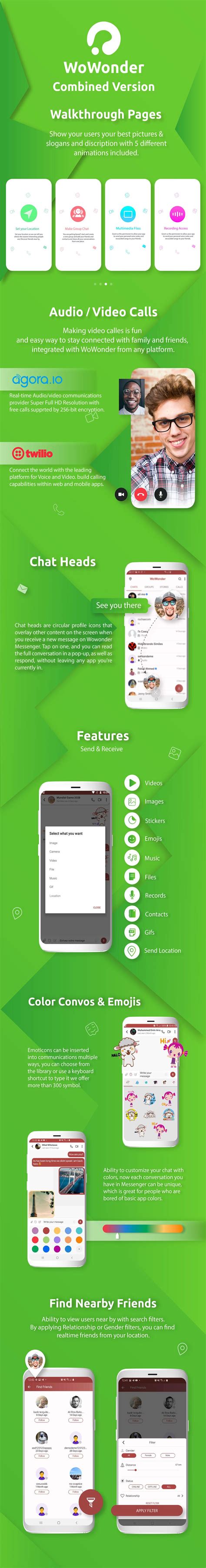 Wowonder Android Messenger Mobile Application For Codemarket