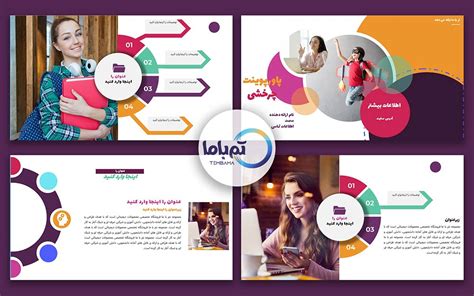 قالب پاورپوینت چرخشی و متحرک تم با ما