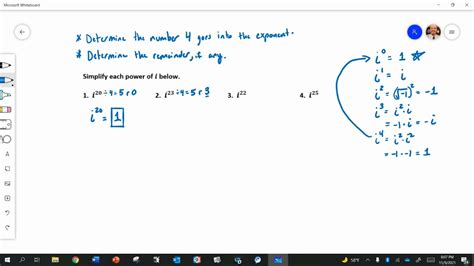 Example Simplifying Powers Of I YouTube
