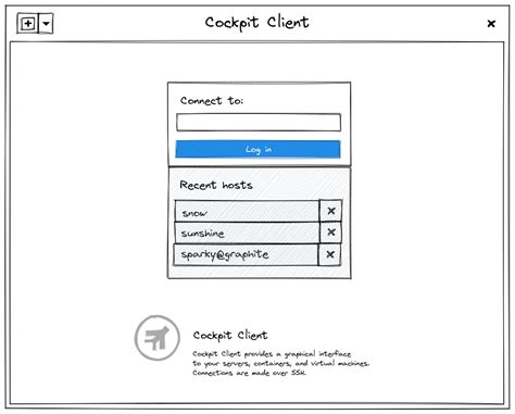 Cockpit Client Login Recent Hosts Issue 16672 Cockpit Project