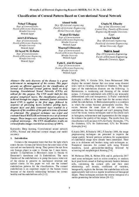 Pdf Classification Of Corneal Pattern Based On Convolutional Lstm
