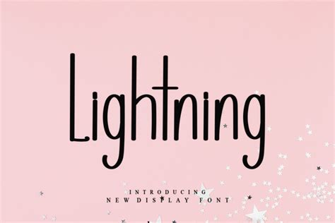 Lightning Font By Kin Studio · Creative Fabrica