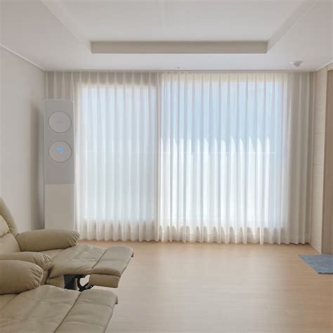 거실 침실안방 인테리어 암막나비주름 차르르 쉬폰 커튼 우드 블라인드 추천 후기 커튼블라인드 고르는 법 네이버 블로그