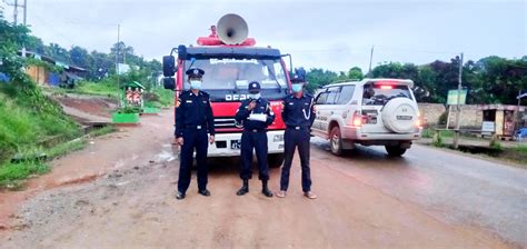 အင်တောမြို့တွင် ညမထွက်ရအမိန့်အား အများပြည်သူ ကျယ်ကျယ်ပြန့်ပြန့် သိရှိနိုင်ရေး လိုက်လံနှိုးဆော