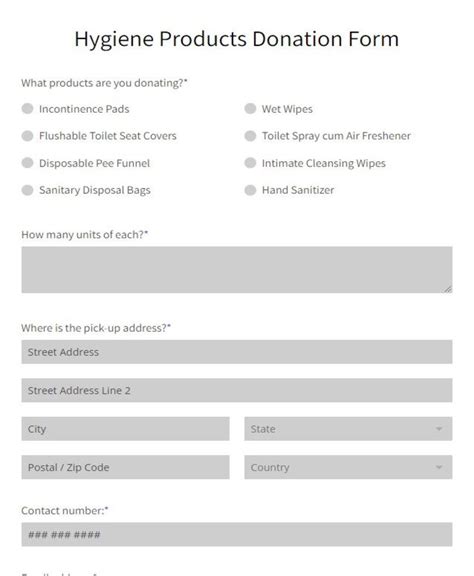 Free Donation Forms Examples FormBuilder