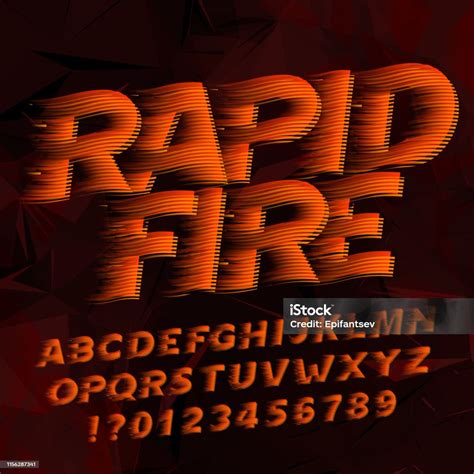 Fon Alfabet Api Cepat Efek Api Mengetik Huruf Dan Angka Ilustrasi Stok Unduh Gambar Sekarang