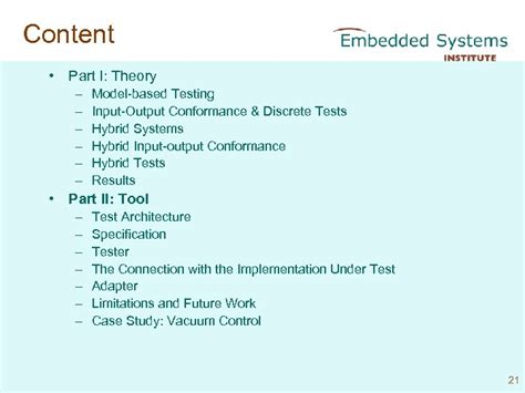 13 Automated Model Based Testing Of Hybrid Systems Michiel