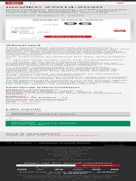 Isoiec 270142020 Information Security Cybersecurity And Privacy Protection — Governance Of