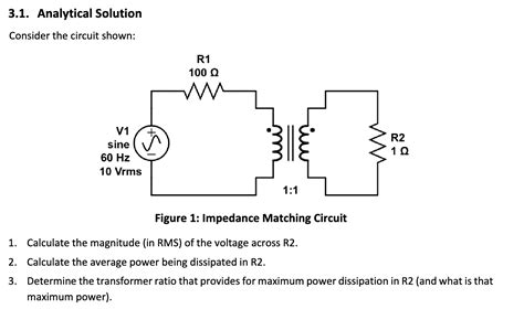 Solved 31 ﻿analytical Solution Consider The Circuit Shown