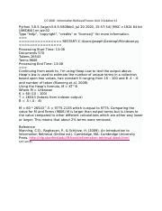 CS 3308 Information Retrieval Forum Unit 3 Solution 13 Docx CS 3308