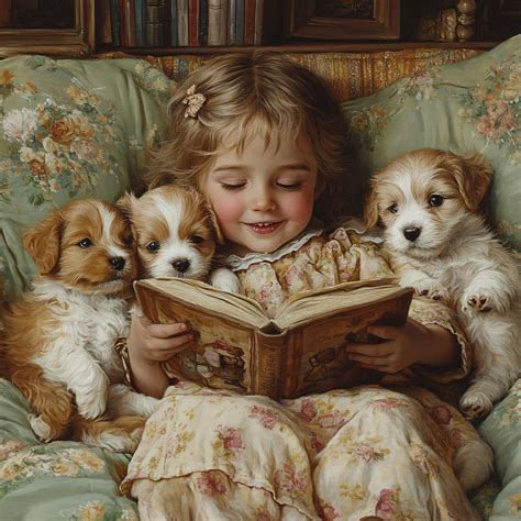 Download Ai Generated Girl Read Royalty Free Stock Illustration