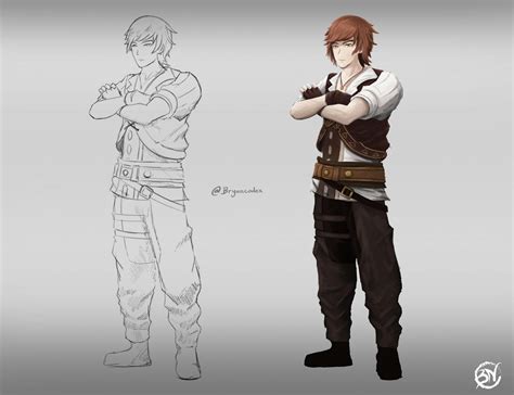 Genshin Impact Npc Drawing Practice1 By Bryancodex On Deviantart