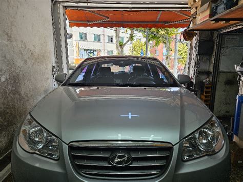 자동차 에어컨 찬바람 아반테 Hd 모델 콤프레샤 냉매누출 고장으로 교체 수리