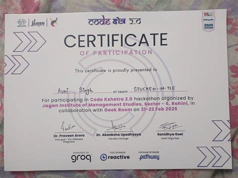 Avni Singh On Linkedin Codekshetra Hackathon Innovation
