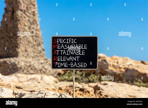 Smart Symbol Concept Words Smart Specific Measurable Attainable