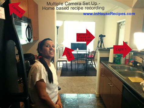 Multiple Camera SetUp For Recipe Video Recording InHouseRecipes