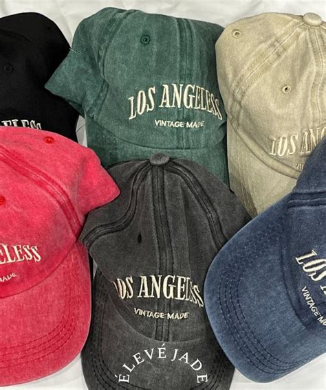 엘레브제이드 🚀타임특가당일🚀la 로스엔젤레스 워싱 빈티지 볼캡 데일리 여자 레터링 피그먼트 캡모자 야구 초록색 핑크 가을