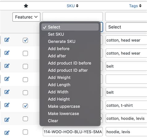 Bulk Table Editor For WooCommerce Documentation WooCommerce