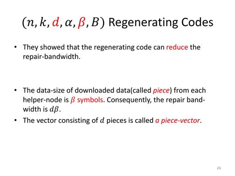 Ppt Secret Sharing Schemes Based On Minimum Bandwidth Regenerating