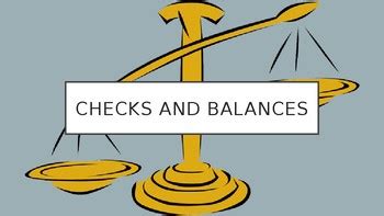 Checks And Balances PowerPoint By Mrs Maddox S Class TPT