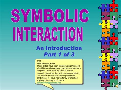 Symbolicinteractionpart1of3 Ppt
