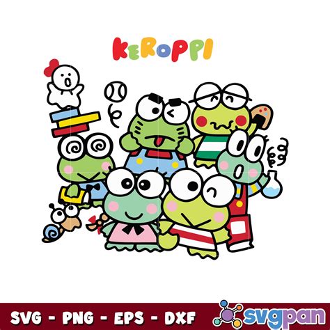 Sanrio Keroppi Friends Svg Keroppi Svg Hello Kitty Svg Svgpan